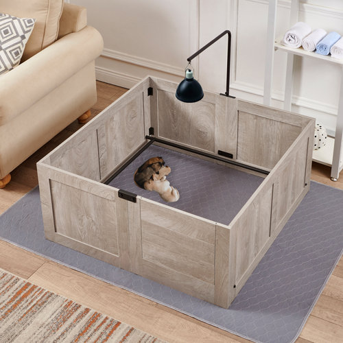 Unipaws Whelping Box For Dogs, Small Medium Breed Whelping Pen, Dog ...