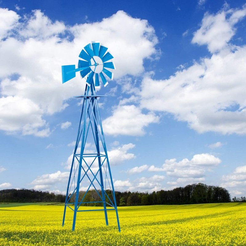 Arlmont & Co. Sia Metal Windmill & Reviews | Wayfair