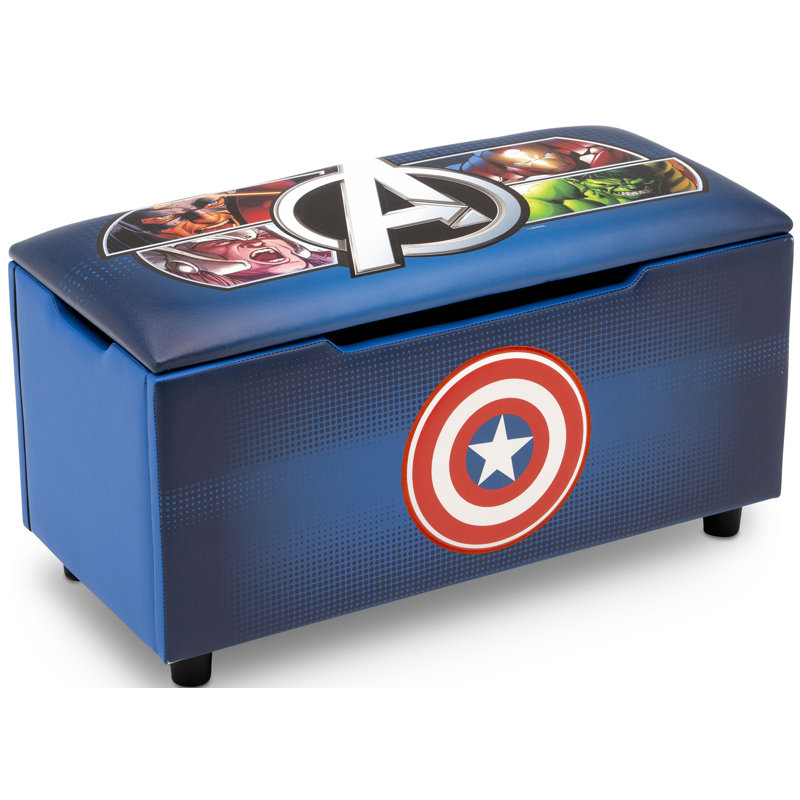 Delta Children Marvel Avengers Faux Leather Storage Bench & Reviews ...