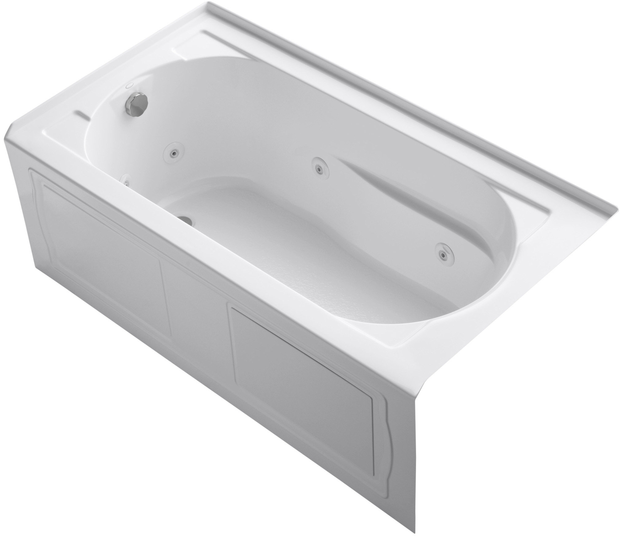 Kohler Devonshire Alcove Whirlpool Bath with Integral Apron, Tile ...