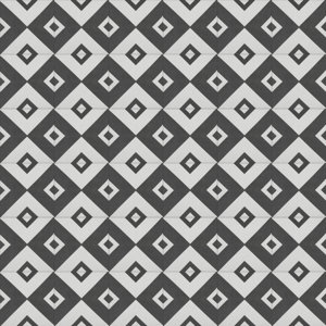 Merola Tile Twenties Vertex Mini 4" x 4" Ceramic Patterned Wall & Floor ...