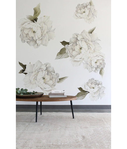 Urban Walls Peonies Wall Decal & Reviews | Wayfair