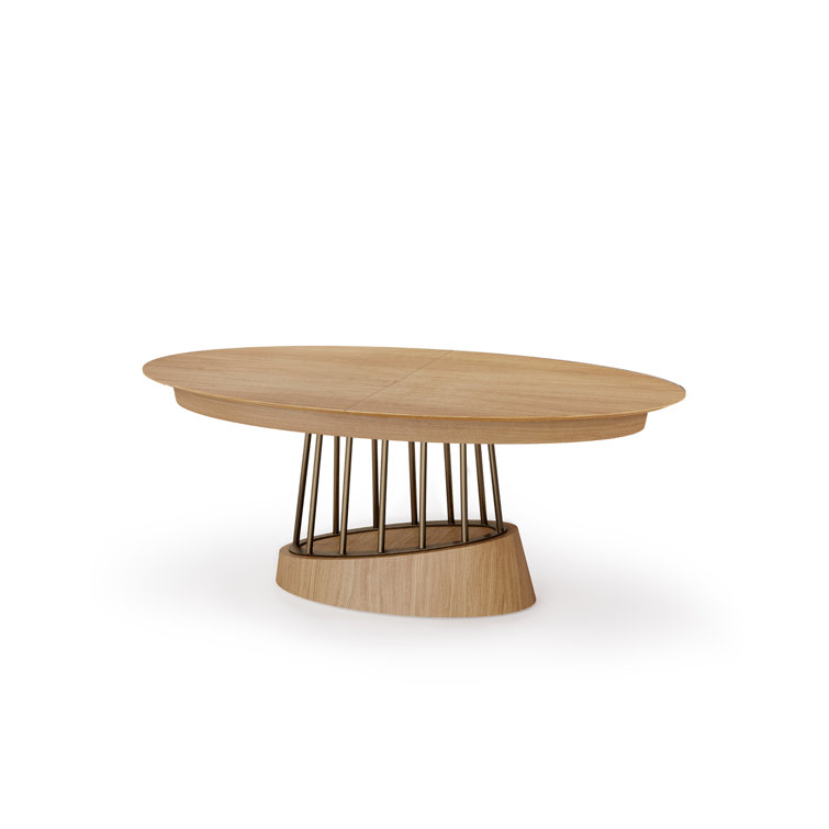 Isabelline Meadows 210Cm Solid Oak Pedestal Dining Table | Wayfair.co.uk