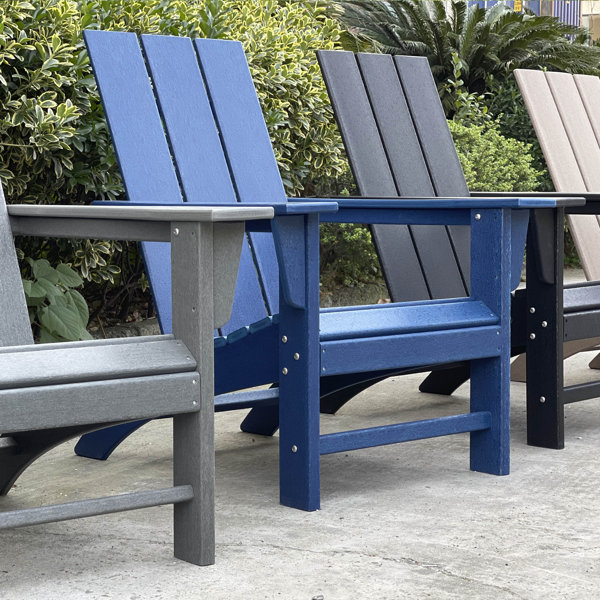 Rosecliff Heights Barbour Greenture Plastic/Resin Adirondack Chair ...