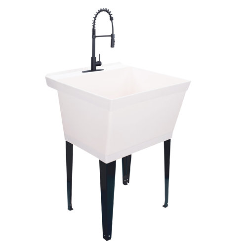 Utility-Sink 22.875 In. X 23.5 In. 19 Gallon Thermoplastic Utility Sink ...