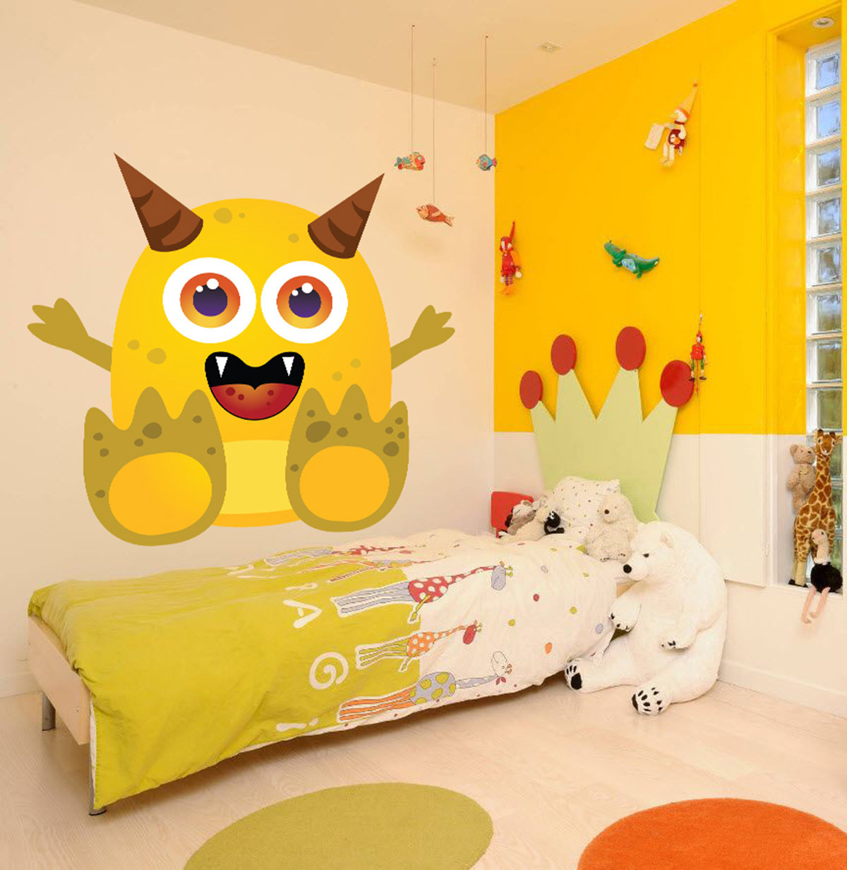 Zoomie Kids Monster Funny Monster Wall Decal | Wayfair