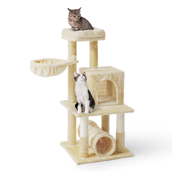 Tucker Murphy Pet™ Cat Tower For Indoor Cats, Modern Cute 40-inch Small ...