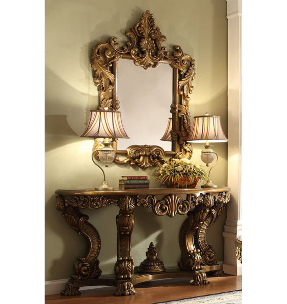 Direct Marketplace 22'' Console Table and Mirror Set | Wayfair