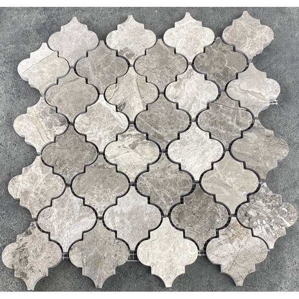 Tile & Top 12" x 12" Marble Grid Mosaic Wall & Floor Tile | Wayfair