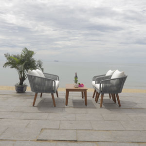 Corrigan Studio® Robson 4 Piece Sofa Seating Group with Cushions ...