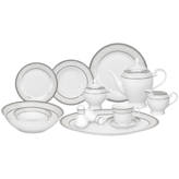 Lorren Home Trends Porcelain China Dinnerware Set - Service for 8 ...