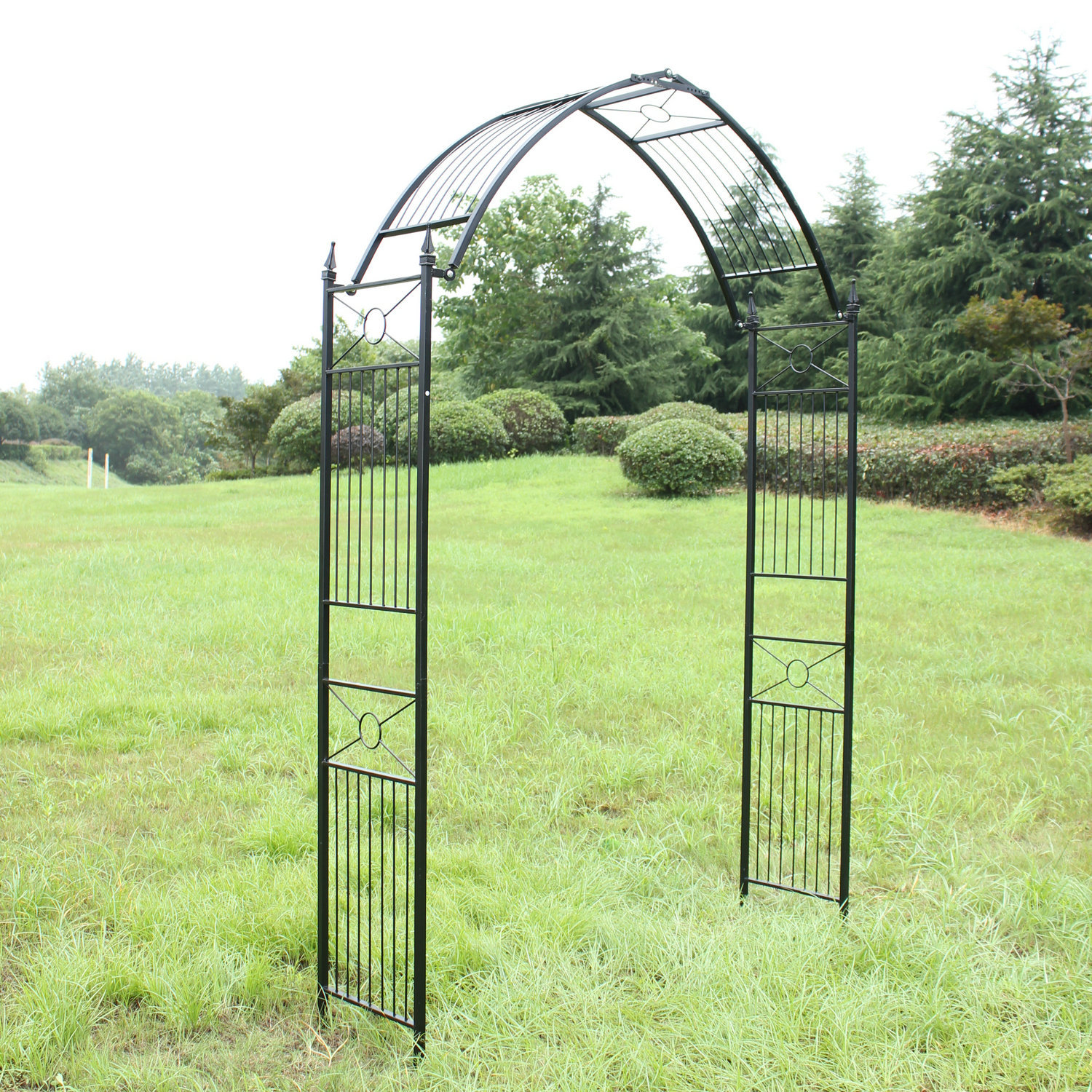 1. GO Garden Arched Steel Arbor & Reviews | Wayfair