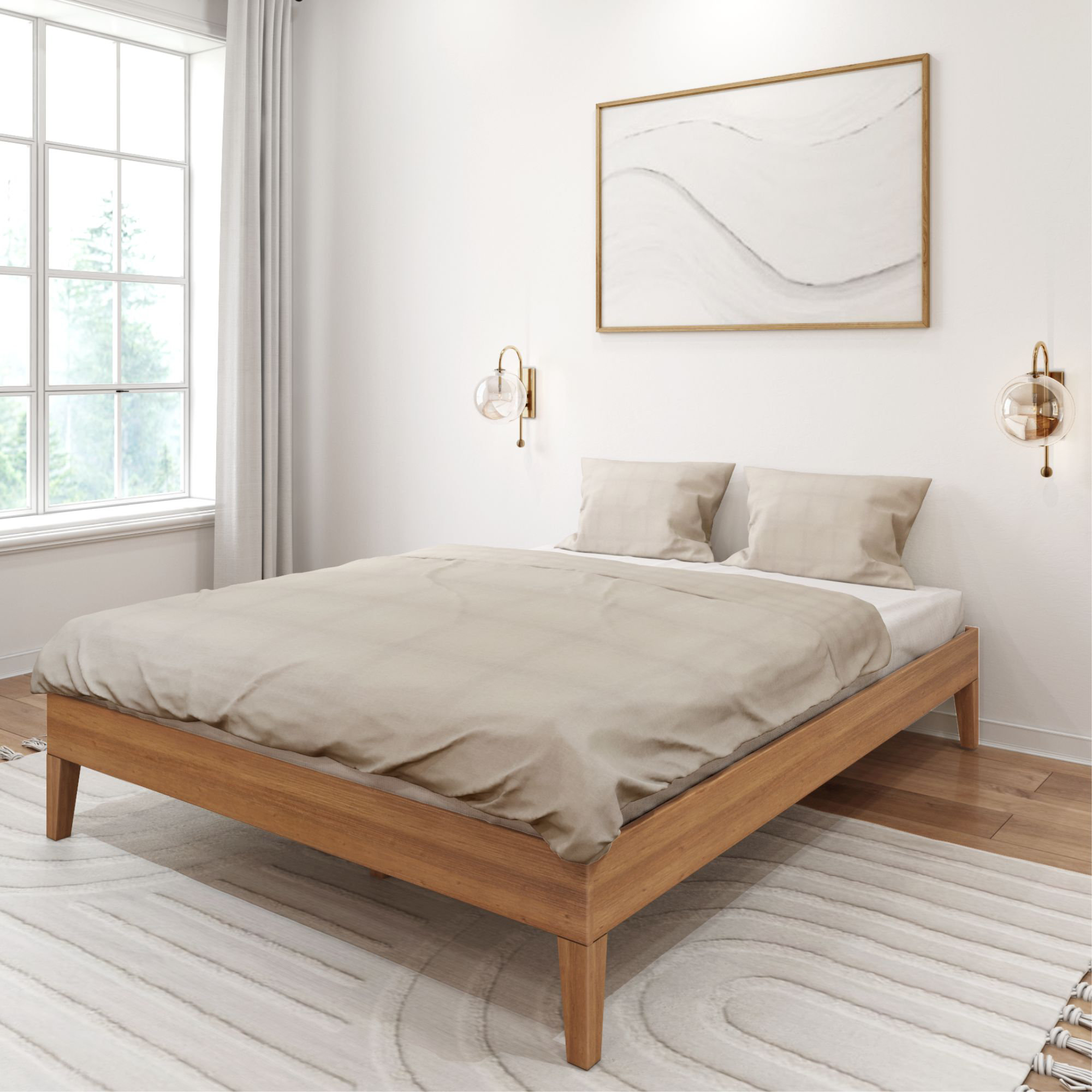 Wade Logan® Arikah Solid Wood Bed & Reviews | Wayfair