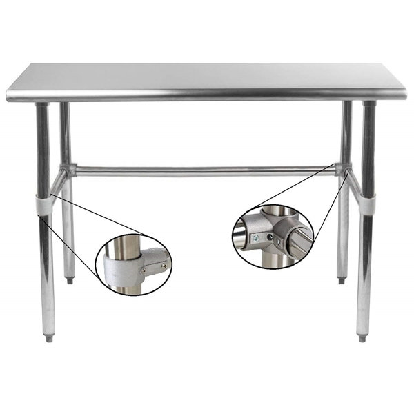 Amgood Stainless Steel Open Base Work Table & Reviews | Wayfair