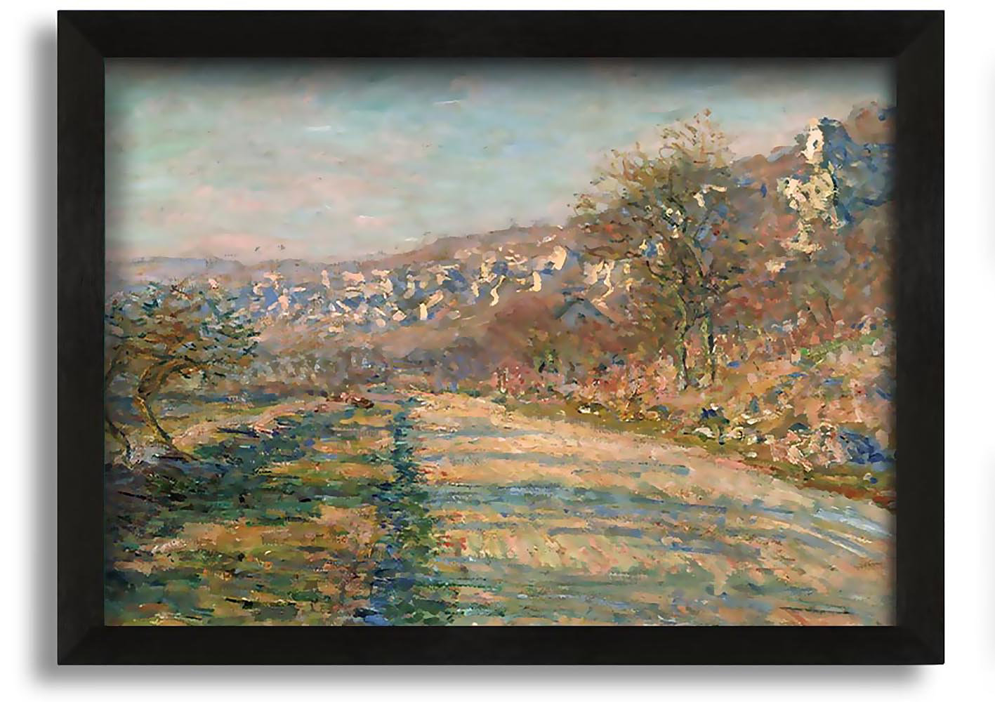 Rosalind Wheeler Road Of La Roche-Guyon by Claude Monet - Picture Frame ...