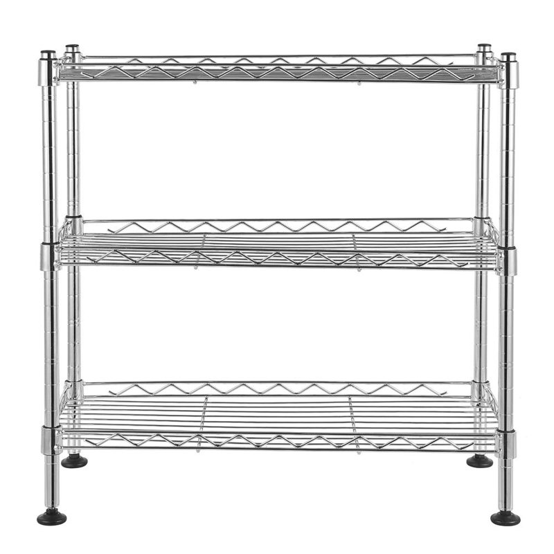Rebrilliant 3-Tier Ultrazinc Cabinet Organizer Silver & Reviews | Wayfair