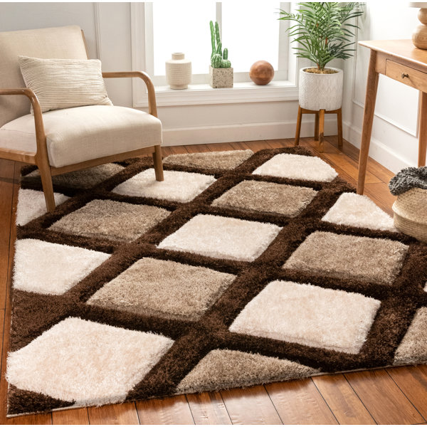 Well Woven San Francisco Performance Brown/Cream Rug & Reviews | Wayfair