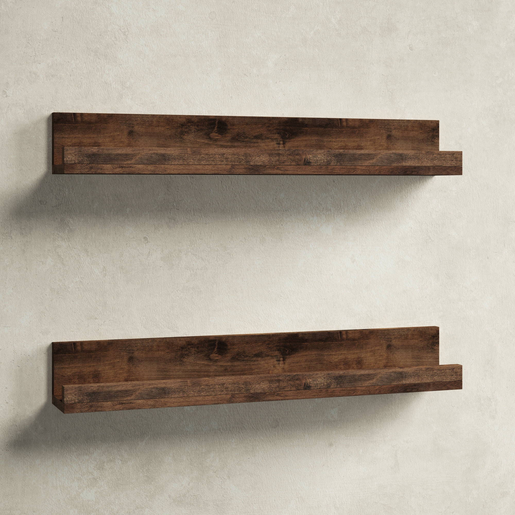 Birch Lane Tablette flottante en bois massif Dominique Alder et ...