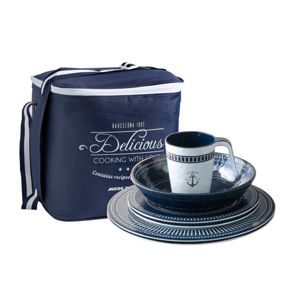 Madison Bay Trading Company Melamine Dinnerware Set - Service for 4 ...