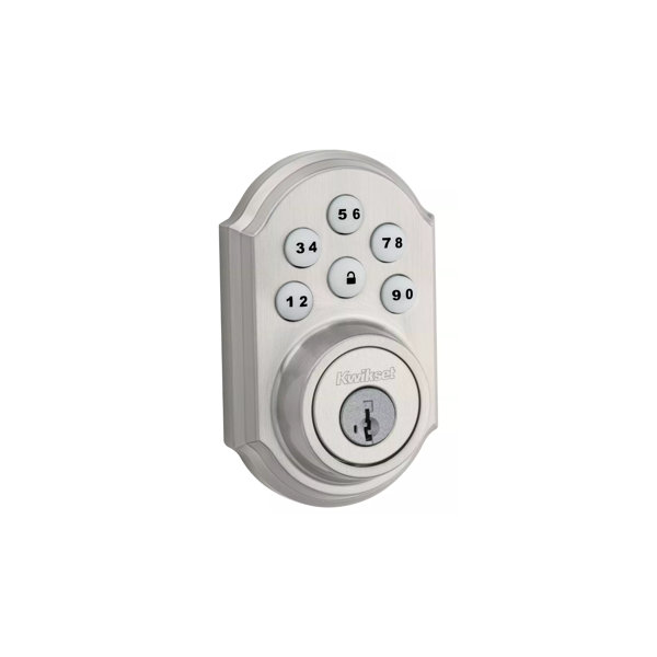 Kwikset SmartCode 909 Single Cylinder Electronic Deadbolt with Smartkey ...