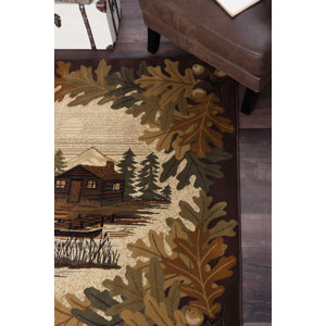 Threadbind Performance Brown/Beige Rug & Reviews | Wayfair