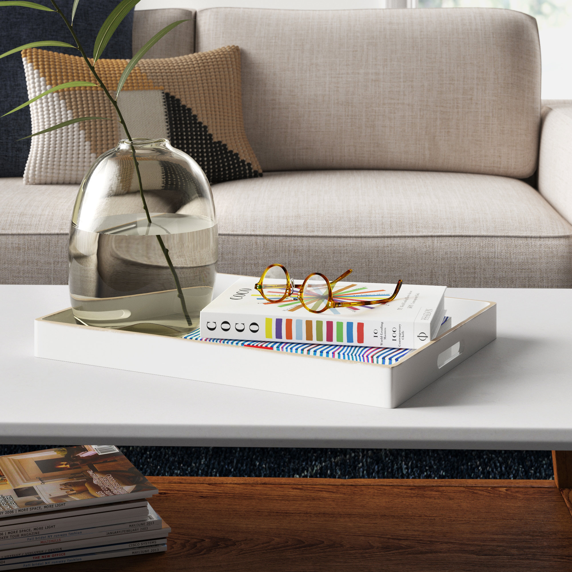 Mercury Row® Rangeworthy 100% Plastic Tray & Reviews | Wayfair