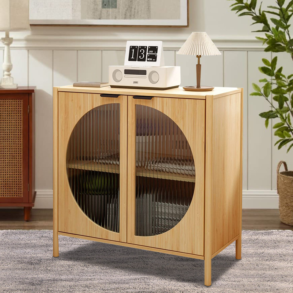 Ebern Designs Rustic Elegant Buffet Sideboard, Accent Storage Cabinet ...