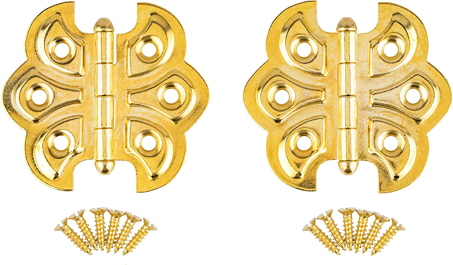 UNIQANTIQ HARDWARE SUPPLY 2 1/4" Wide X 2" Butterfly Cabinet Hinges ...