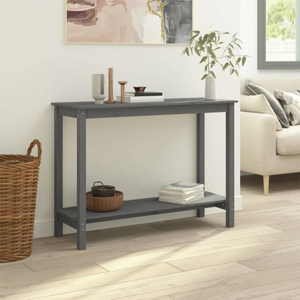 17 Stories Kaprice 40cm Solid Wood Console Table | Wayfair.co.uk