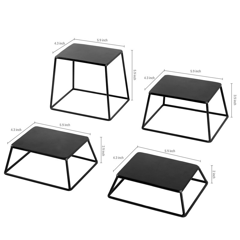 Everly Quinn 4 Piece Metal Food Display Stand & Reviews | Wayfair