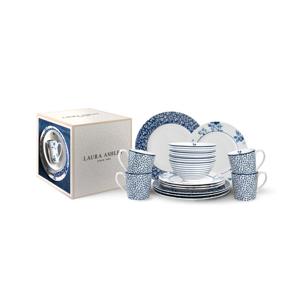 Laura Ashley Bone China Dinnerware Set - Service for 4 | Wayfair