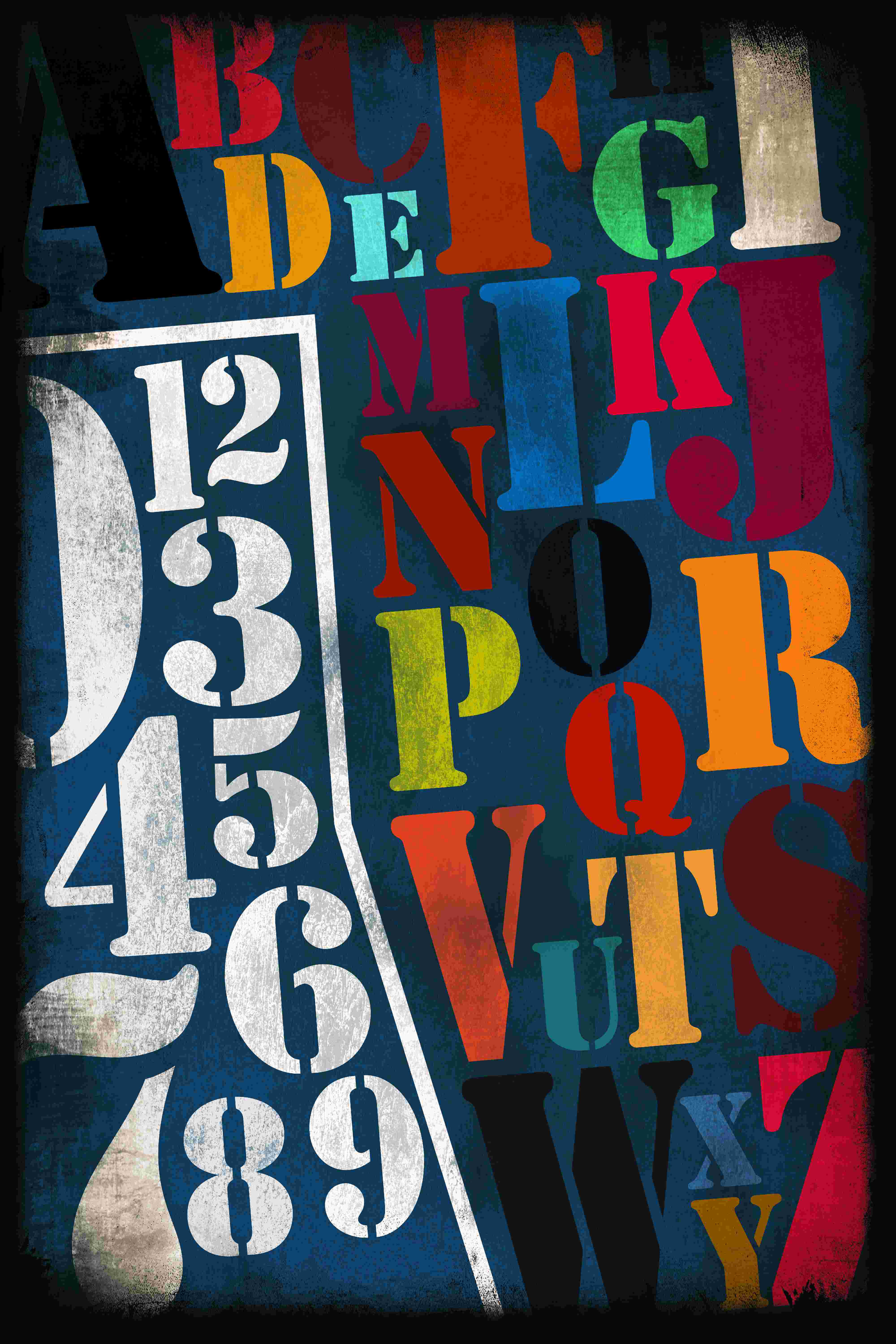 Trinx Graphic Letters - Wrapped Canvas Print | Wayfair