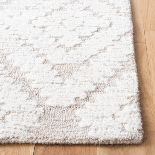 Etta Avenue™ Patricia Handmade Hand Tufted Beige Rug & Reviews | Wayfair