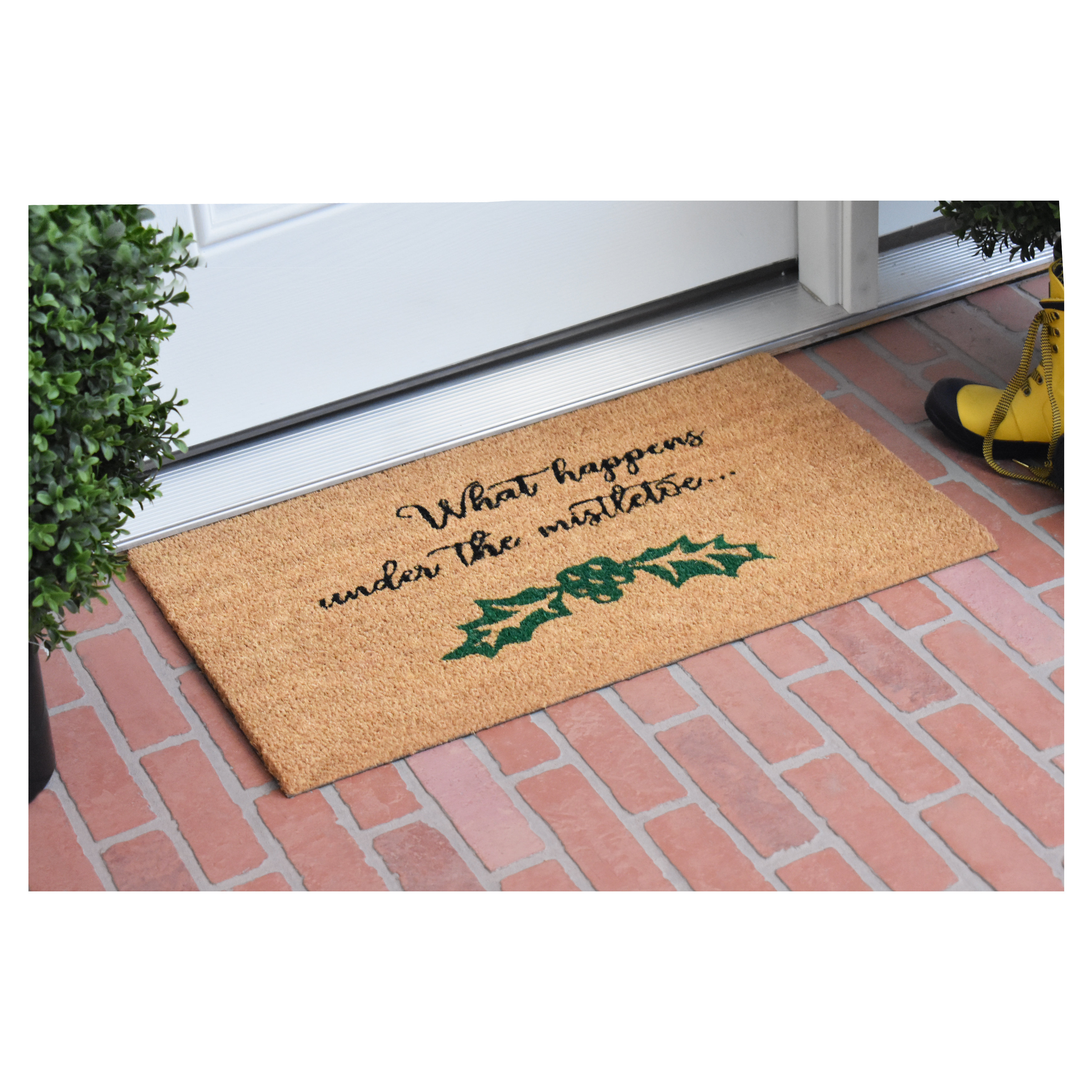 The Twillery Co.® Loyola Mistletoe 29 in. x 17 in. Non-Slip Outdoor ...