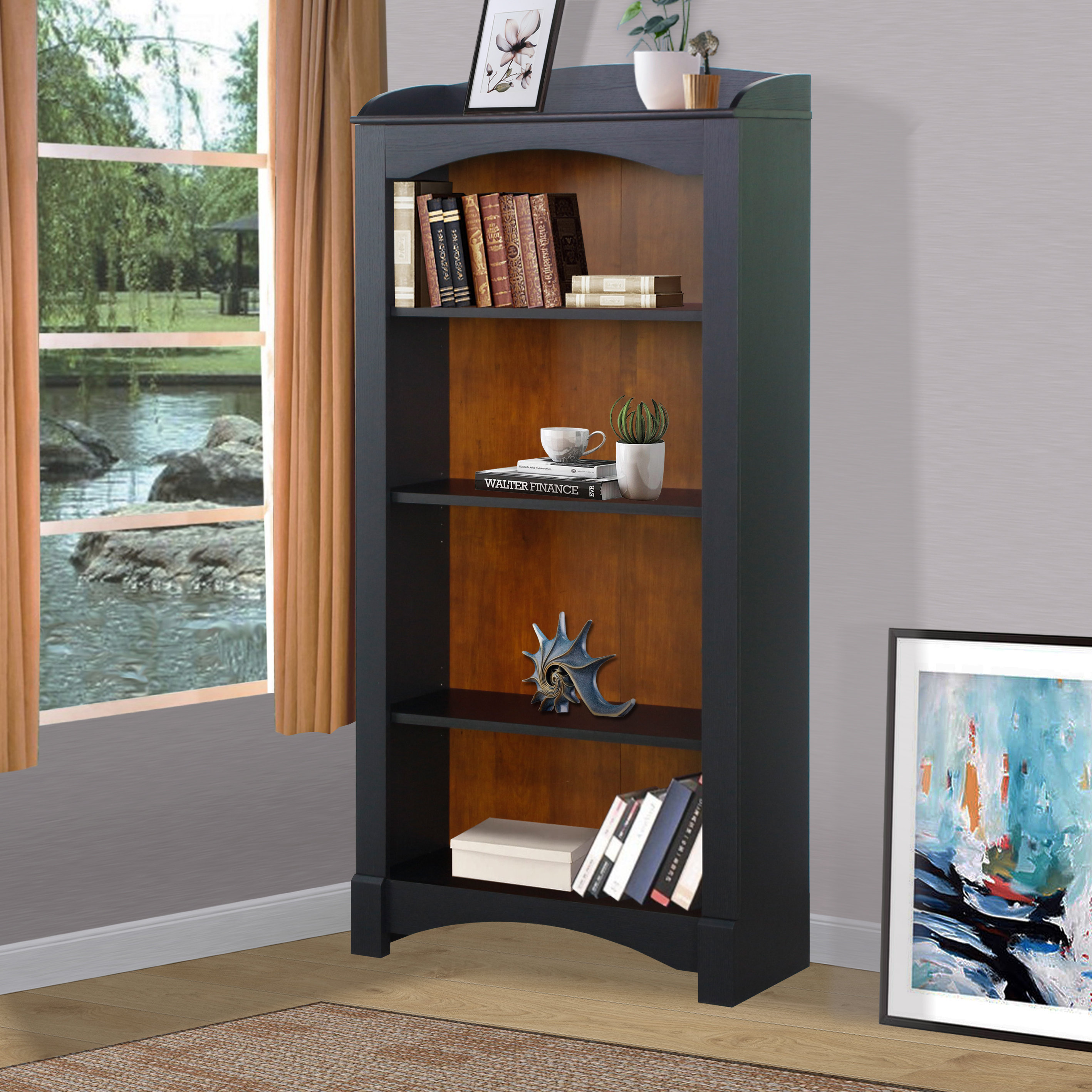 Lark Manor Valladolid 63.2'' H x 29.5'' W Standard Bookcase | Wayfair