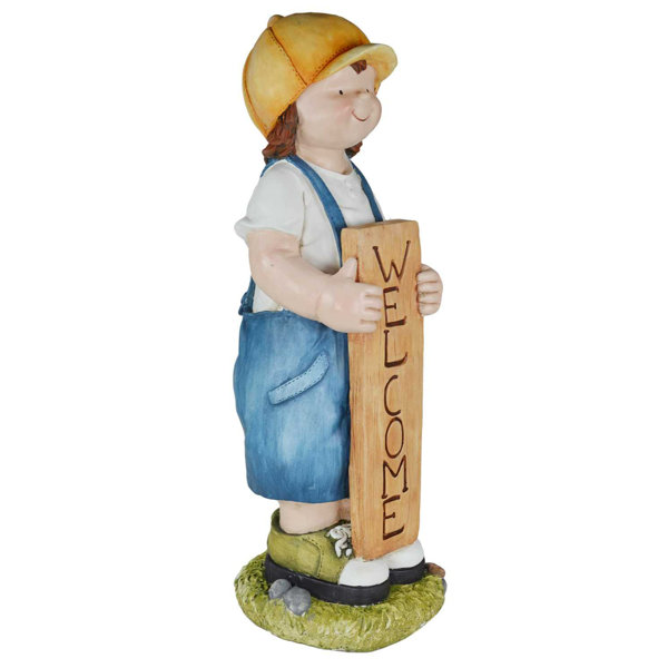 Latitude Vive Antonea Joyful Baby with Plaque Figurine | Wayfair.co.uk