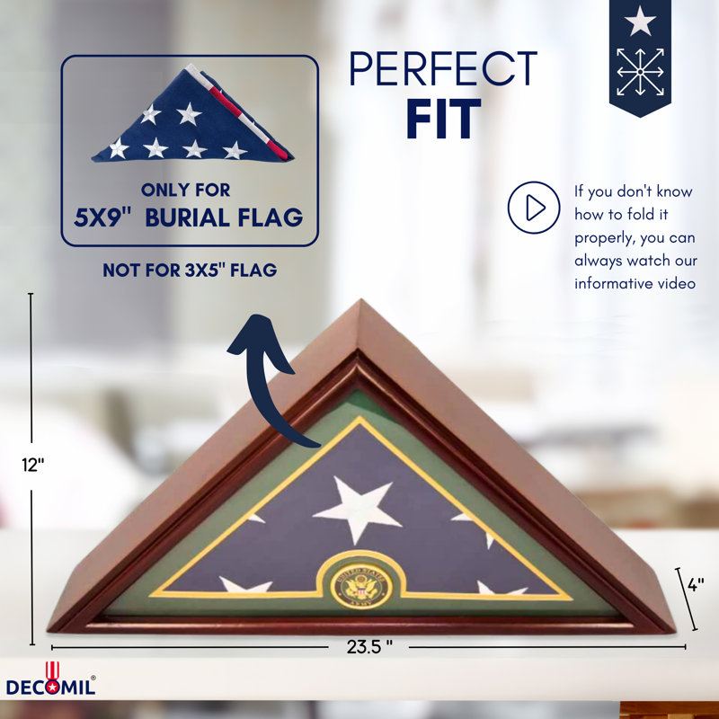 DECOMIL Army Flag Display Case & Reviews | Wayfair