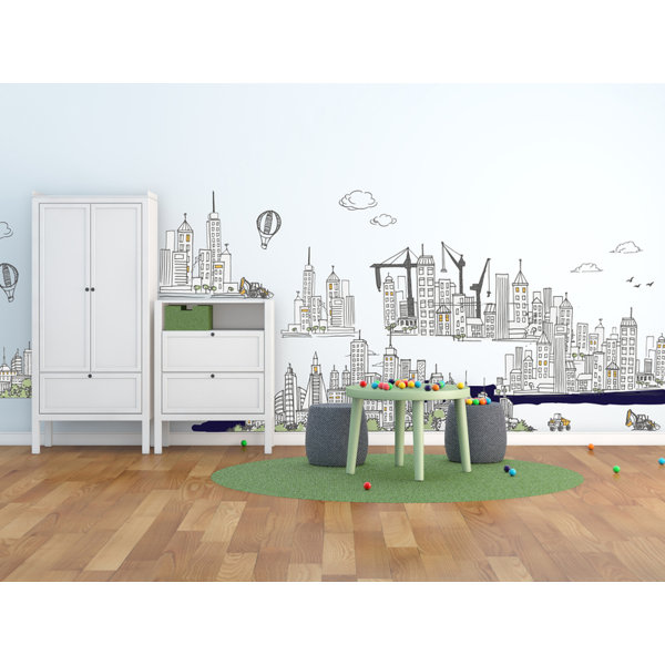 Urban Walls Cityscape Wall Decal & Reviews | Wayfair