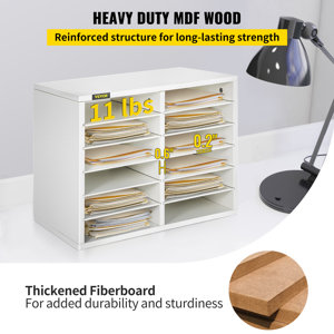 VEVOR 12 Compartments Literature Organizer | Wayfair