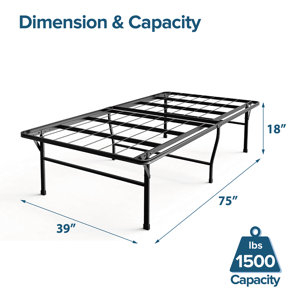 Alwyn Home 18" Wire-Grid Bed Frame & Reviews | Wayfair