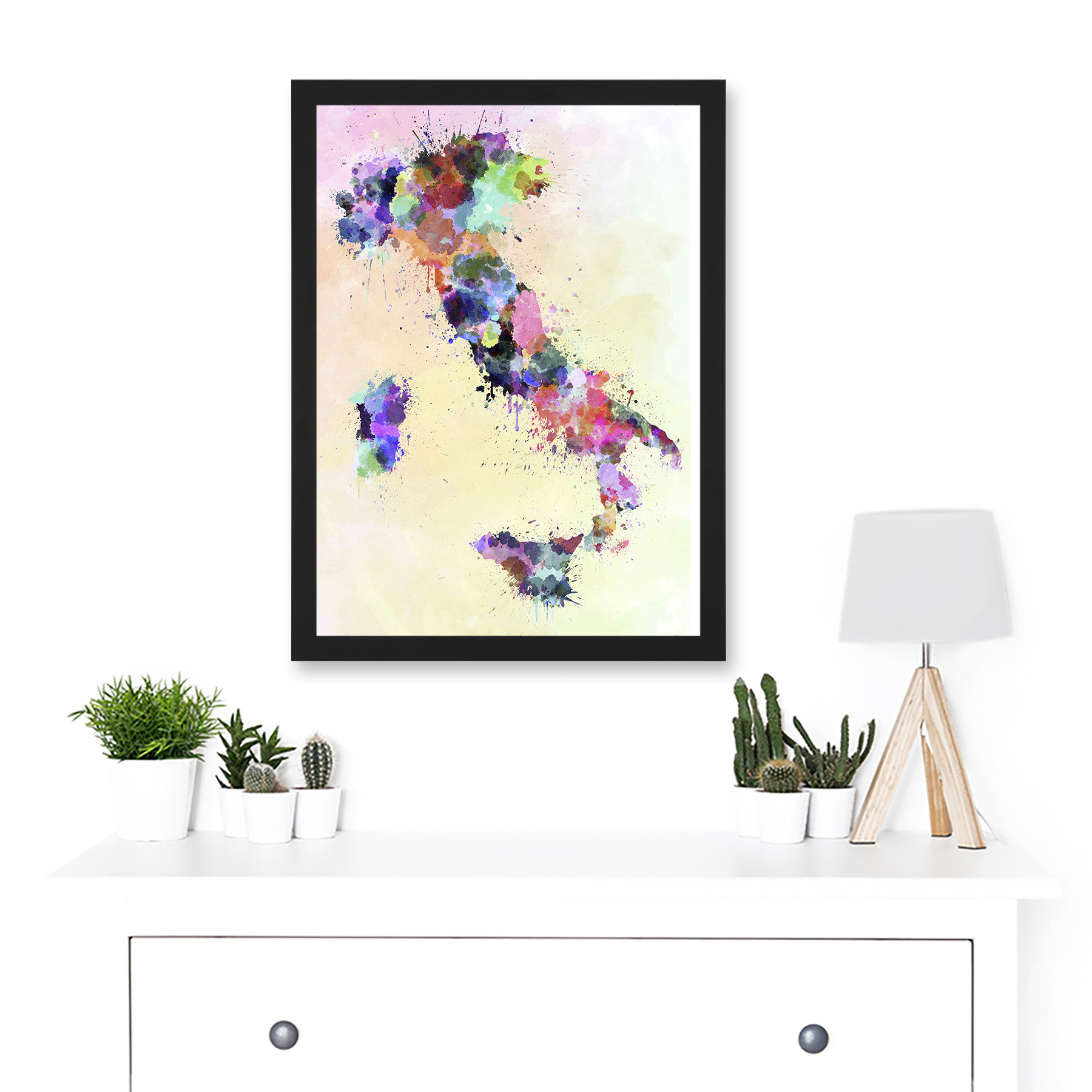 17 Stories Map Painting Italy Sardinia Sicily Paint Splash Colour ...