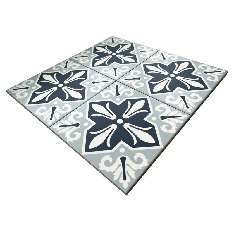Tile Cart Cathedral 8" x 8" Porcelain Patterned Wall & Floor Tile | Wayfair
