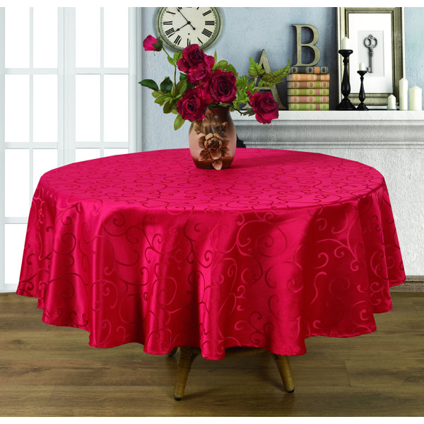 Gold-round-tablecloth | Wayfair