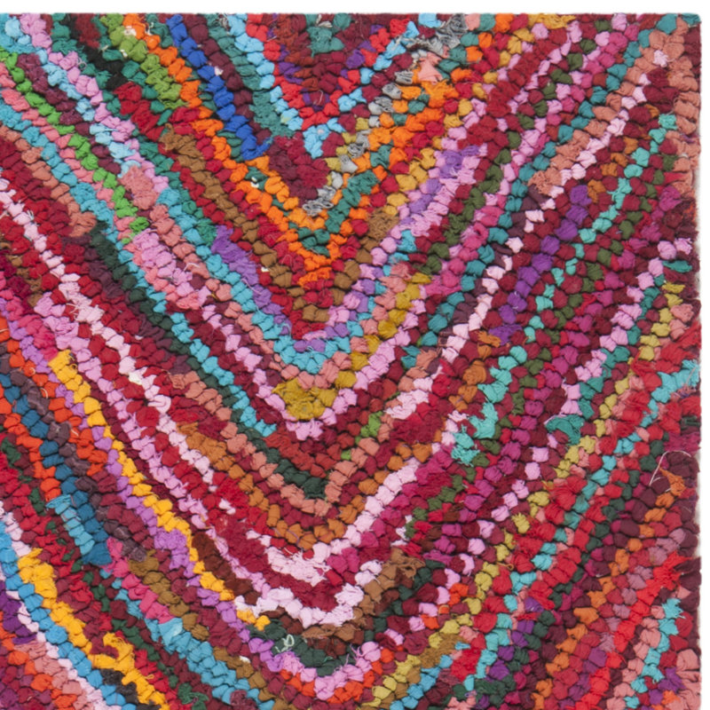 Mistana™ Barnes Handmade Hand Tufted Cotton Pink / Multi Rug & Reviews ...