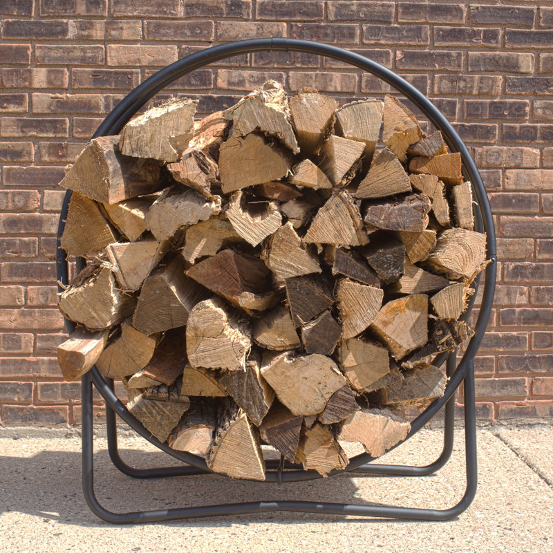 Gracie Oaks Abdulkareem 40'' W Metal Log Rack & Reviews - Wayfair Canada