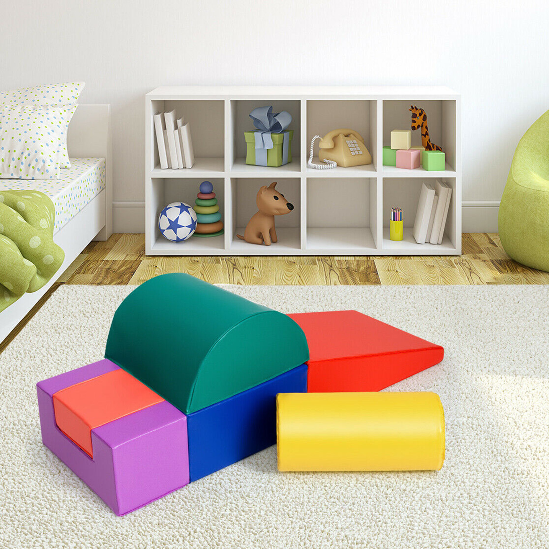 Gymax 6 Piece Block Set & Reviews | Wayfair