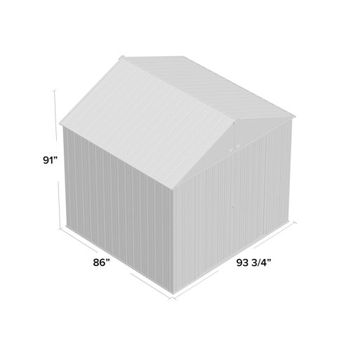 Arrow EZEE 8 ft. W x 7 ft. D Metal Storage Shed & Reviews | Wayfair