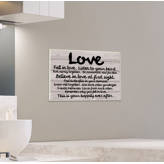 FiresideHome Love Wooden Wall Décor & Reviews | Wayfair