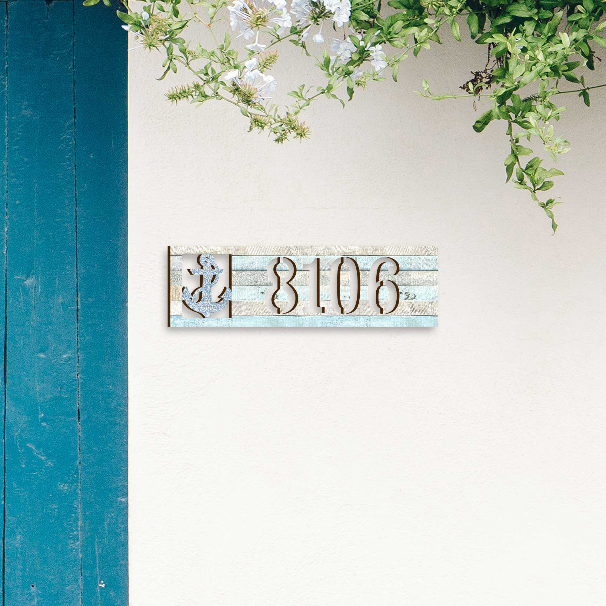 aMonogramArtUnlimited Anchor 1-Line Address Sign | Wayfair
