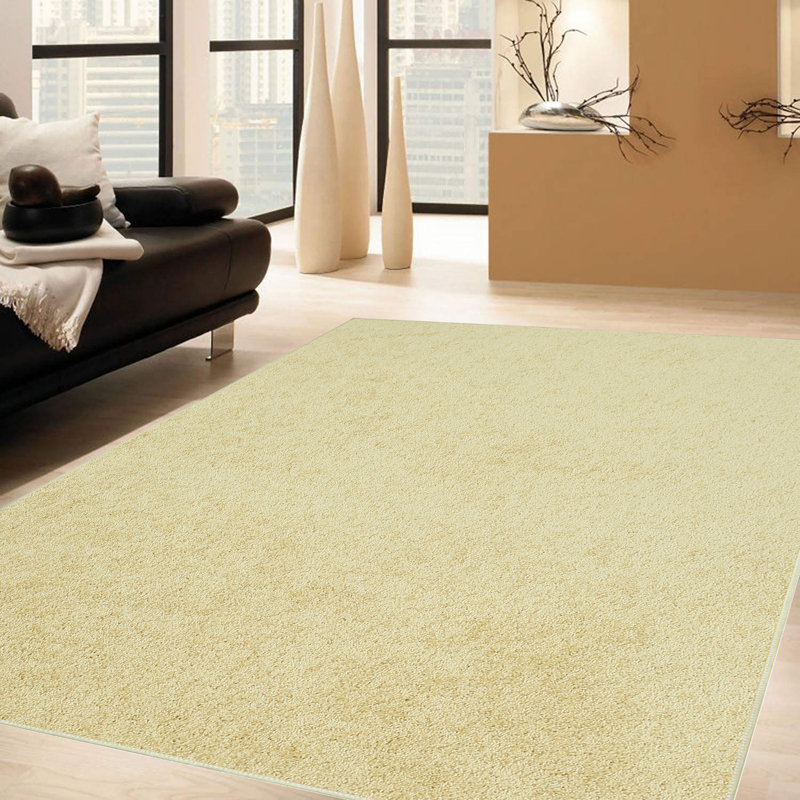 Latitude Run® Performance Yellow Rug | Wayfair